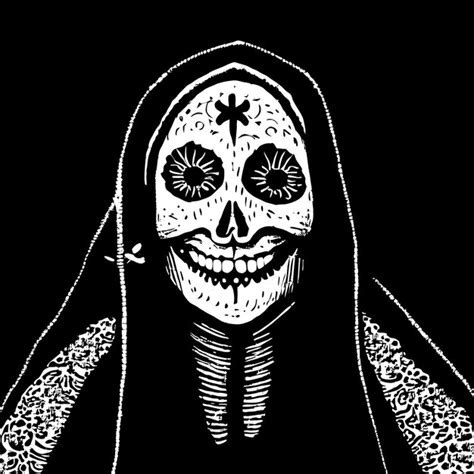 Premium Vector Day Of The Dead Girl Sugar Skull Hand Drawn Cartoon