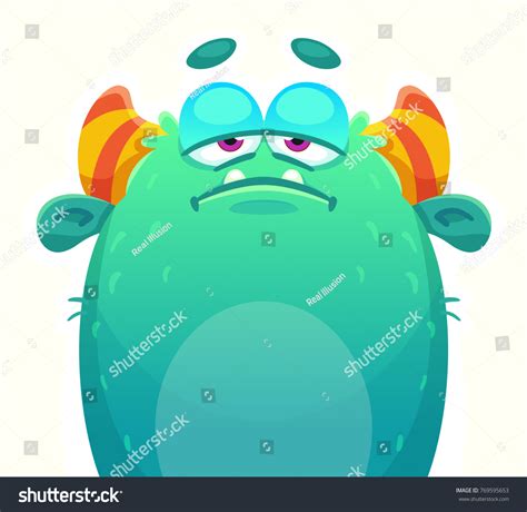 Cartoon Green Monster Stock Vector Royalty Free 769595653 Shutterstock