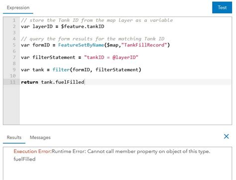 solved arcade expression runtime error esri community