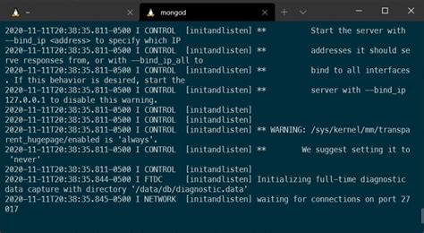 installing mongodb on windows subsystem for linux wsl 2