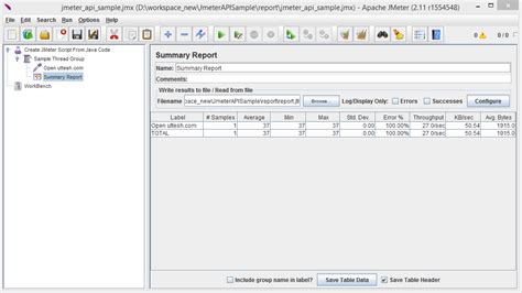 jmeter load testing by code jmeter api implementation sample by java