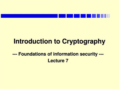 ppt introduction to cryptography powerpoint presentation free