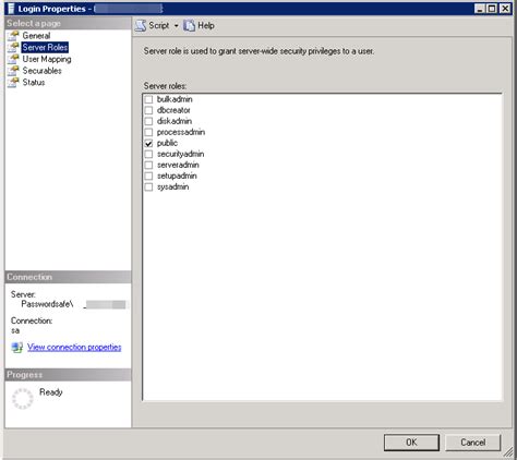 create a functional account for a sql server database in ps