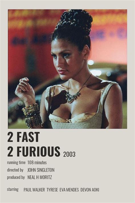 2 Fast 2 Furious Polaroid Poster