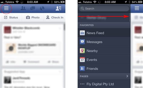 user interface create a hamburger menu with navigation drawer in