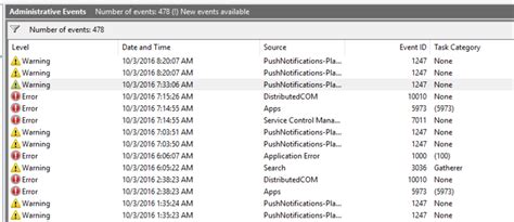 too many errors and warning in event viewer microsoft community