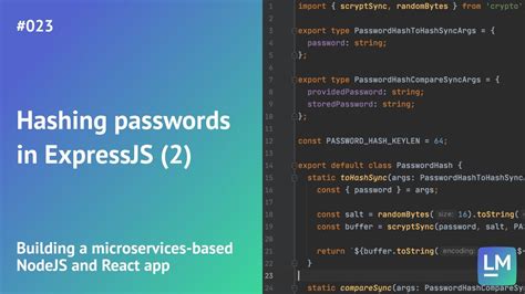 hashing passwords in expressjs 2 building a microservices based