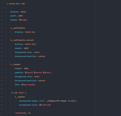 sass code brandgestic