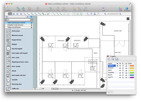 Creating A Security And Access Floor Plan Conceptdraw Helpdesk
