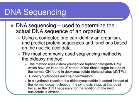 Ppt Dna Sequencing Powerpoint Presentation Free Download Id 395701