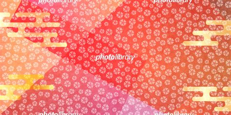 桜 和紙 背景 イラスト素材 [ 7224207 ] フォトライブラリー Photolibrary