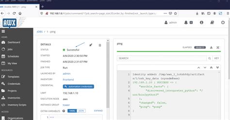 how to run and schedule ansible playbook using awx gui