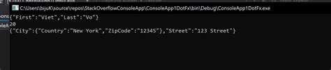 c serialize a specific property as json by using reflection stack