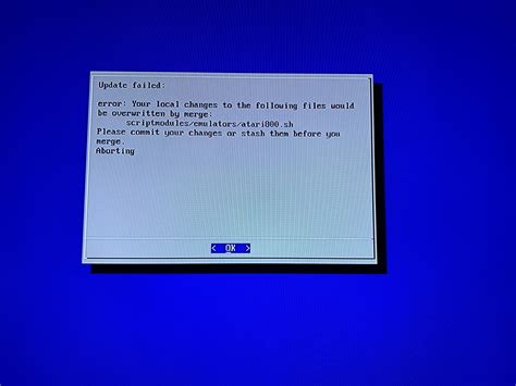 i don t know why this update failed i didn t modify the