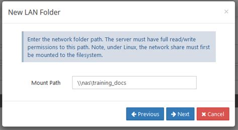 create a lan based network folder filecloud docs
