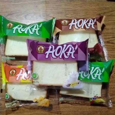 Jual Aoka Panggang 1 Dus Isi 60 Rasa Coklat Keju Nanas Durian Blueberry