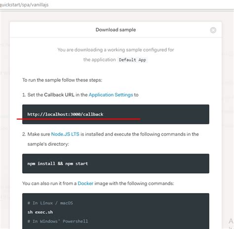 spa javascript mismatch in callback url displayed · issue 6543