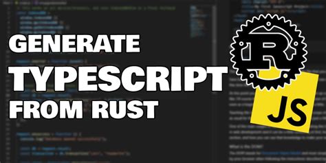 how to build a rust cli tool to generate typescript types from rust