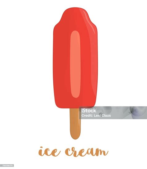 Vector Illustration Of Colorful Icecream Sweet Summer Dessert Drawing