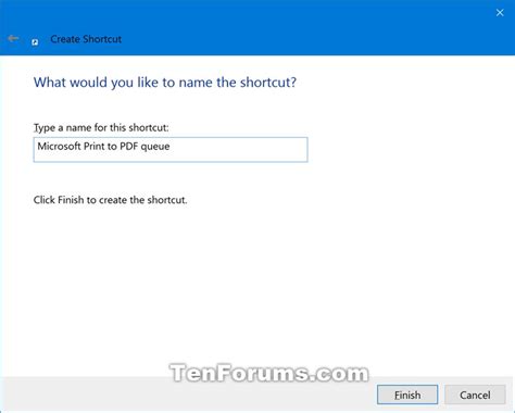 create printer queue shortcut in windows 10 tutorials