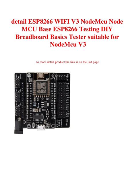 Detail Esp8266 Wifi V3 Nodemcu Node Mcu Base Esp8266 Testing Diy