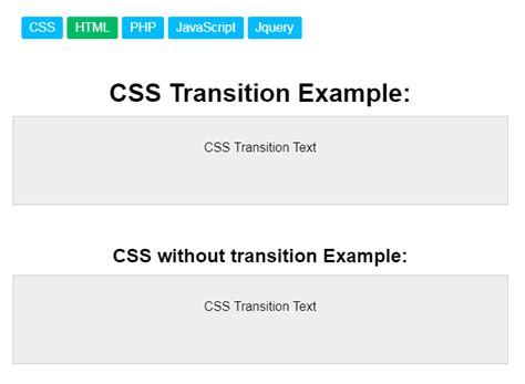 Css Transition Property Online Tutorial For Javascript Reactjs Html