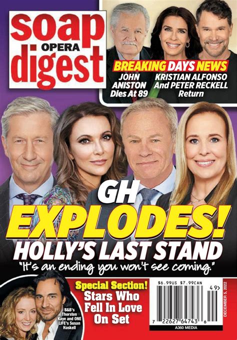 Soap Opera Digest December 05 2022 Magazine Get Your Digital