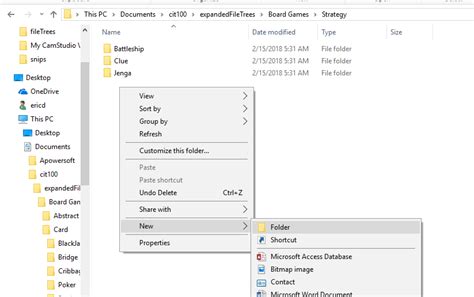 expanded file trees