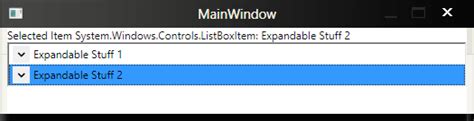 wpf expander as listboxitem doesn t trigger selection