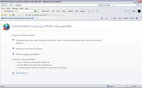 [résolu] [wamp] Localhost And Phpmyadmin Internet Explorer Ne Peut