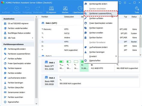 wie kann man partitionen ohnen datenverlust in windows server 2016