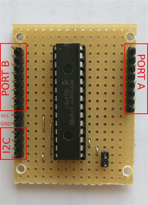 adding an mcp23017 16 port io expander to arduino or esp8266 or