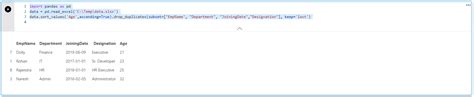 removing duplicates in an excel sheet using python scripts