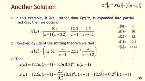 Dsp 2018 Foehu Lec 04 The Z Transform Ppt