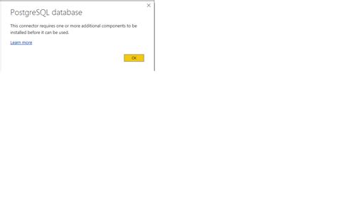 configuring power bi connectivity to postgresql database
