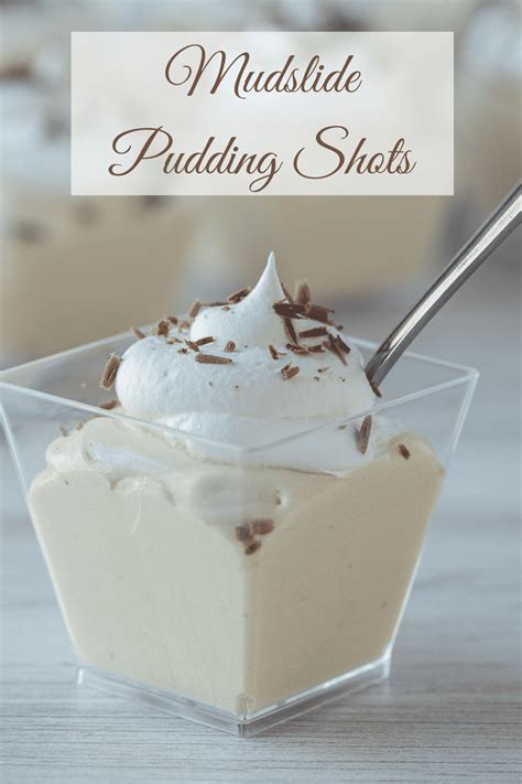 Mudslide Pudding Shots With Baileys And Kahlua Recipe Pudding Shots