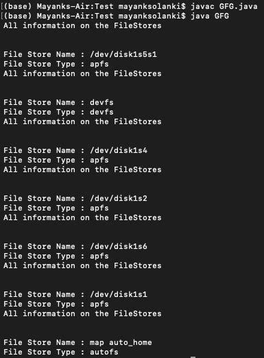 java nio file filestore classe en java stacklima