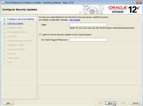 installing oracle database 12c on windows