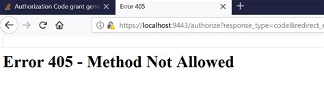 authorization code grant generates 405 in wso2 apim stack overflow
