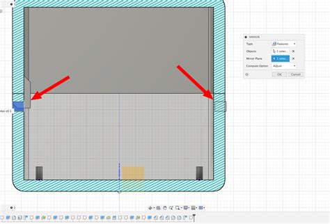 solved mirror feature not aligned autodesk community
