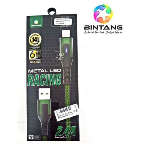 Jual Cbl Dt Bt Metal Led Racing Type C 1m 0501mlrtc 15 02 2021 Di