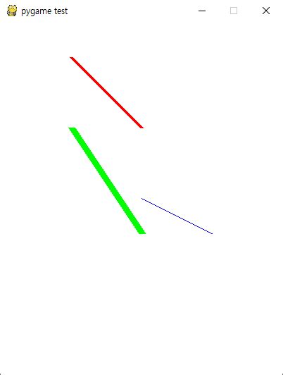 draw line rectangle circle polygon ellipse 그리기 pygame python