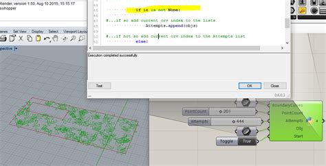 python curvecurveintersection intersecting a group of curves inside a