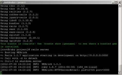 ruby on rails centos 6 x beginners installation guide