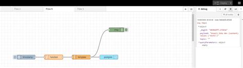 insert into postgresql database general node red forum