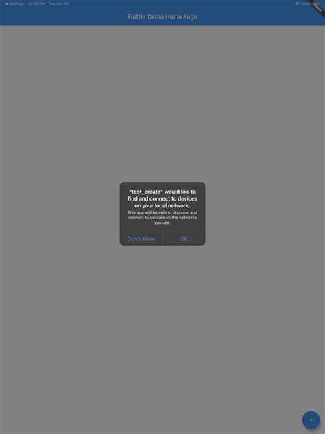 running debug on ios 14 shows would like to find and connect to