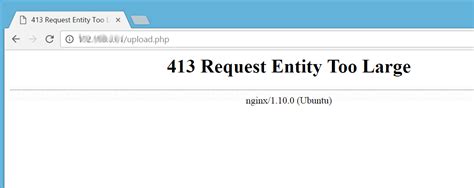nginx error 413 quick fix