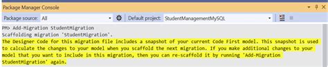 how to migrate sql server in an asp mvc application to