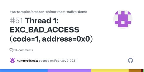 thread 1 exc bad access code 1 address 0x0 · issue 51 · aws