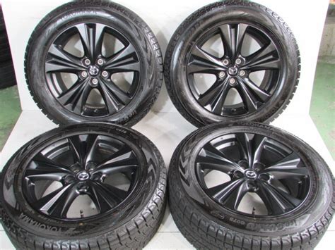 【目立った傷や汚れなし】☆mazda マツダ Cx 60 純正アルミ付スタッドレス 235 60r18 114 3 5h 18 7 5j